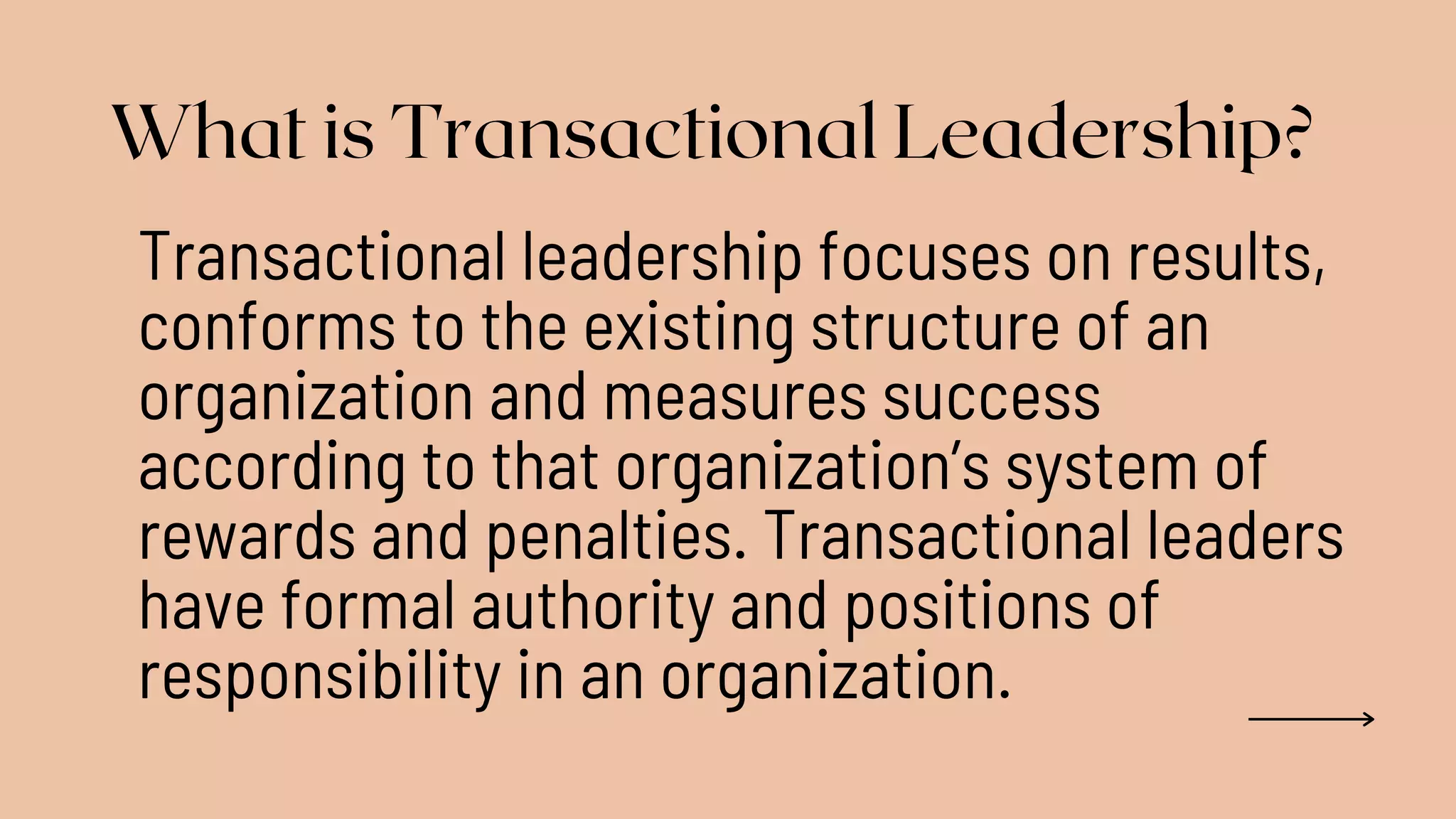 Charismatic and transactional theories | PDF