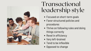 Charismatic and transactional theories | PDF