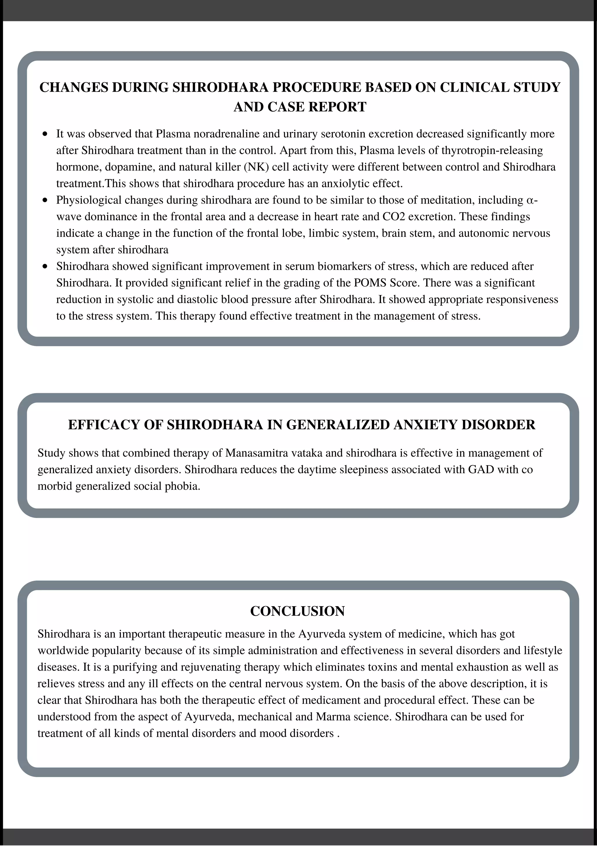 Role of Shirodhara | PDF