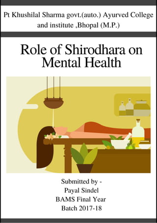 Role of Shirodhara | PDF