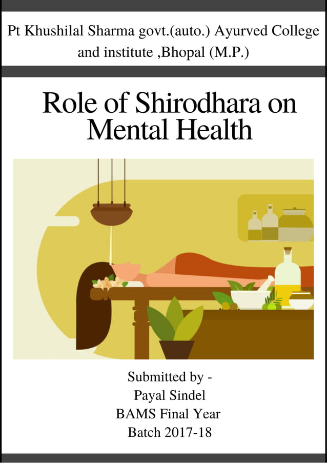 Role of Shirodhara | PDF | Mental Health | Diseases and Conditions