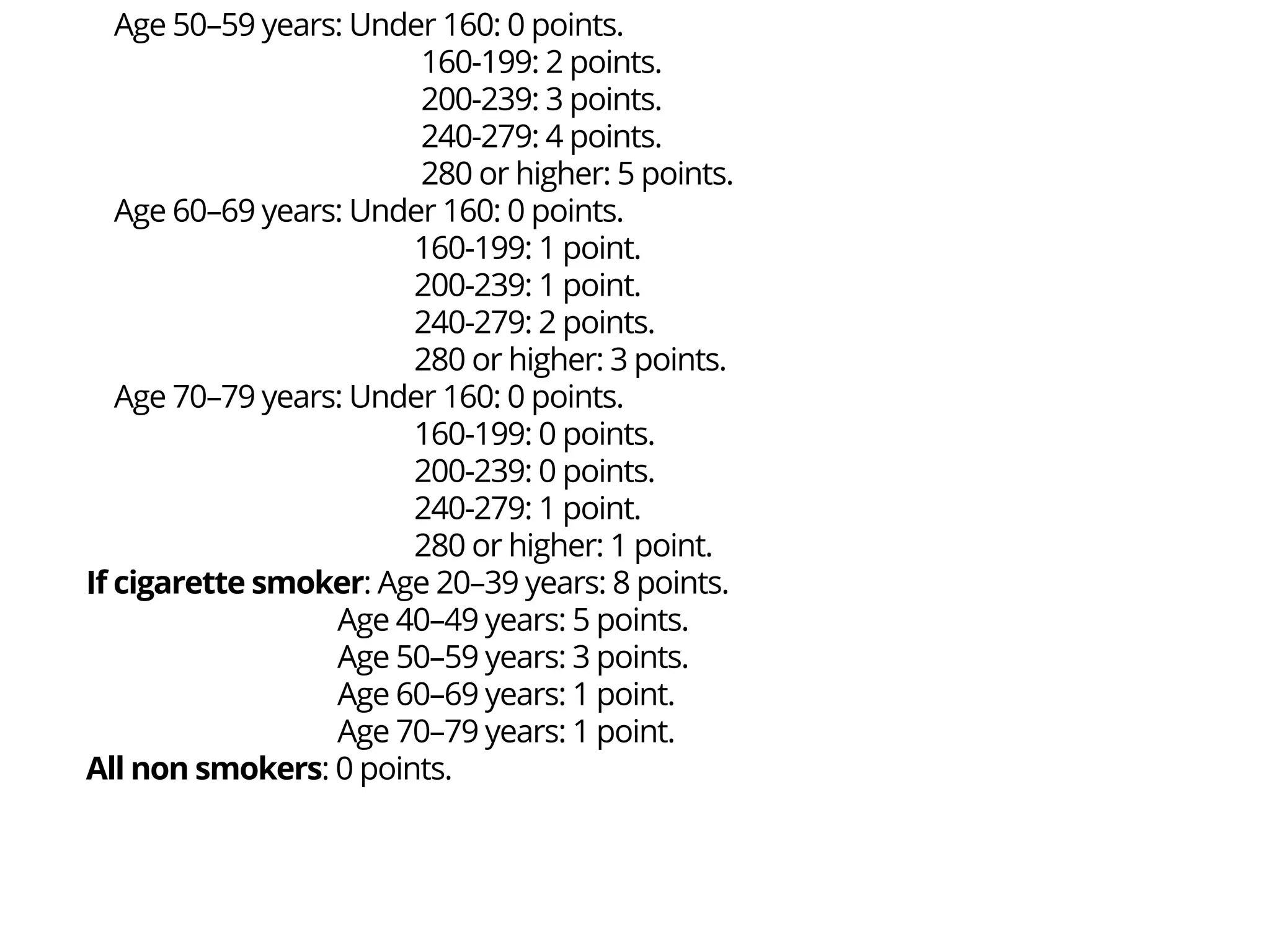 Framingham Risk Assessment Scale | PDF