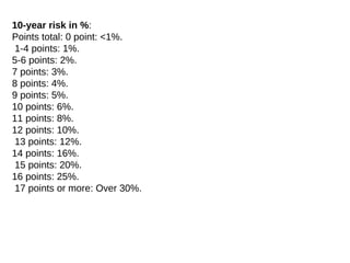 Framingham Risk Assessment Scale | PDF