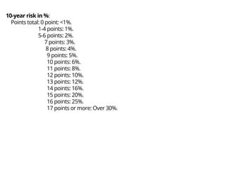 Framingham Risk Assessment Scale | PDF