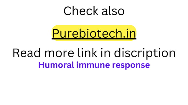 Humoral immune response|study notes | PDF