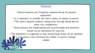 Health Assessment : Preperation of Patient and Environment | PDF