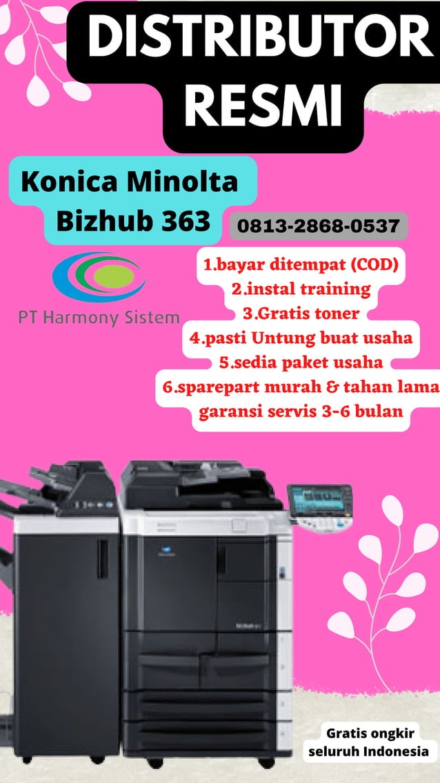 Distributor Resmi mesin fotocopy Konica Minolta 363 Ampenan penjeruk ...
