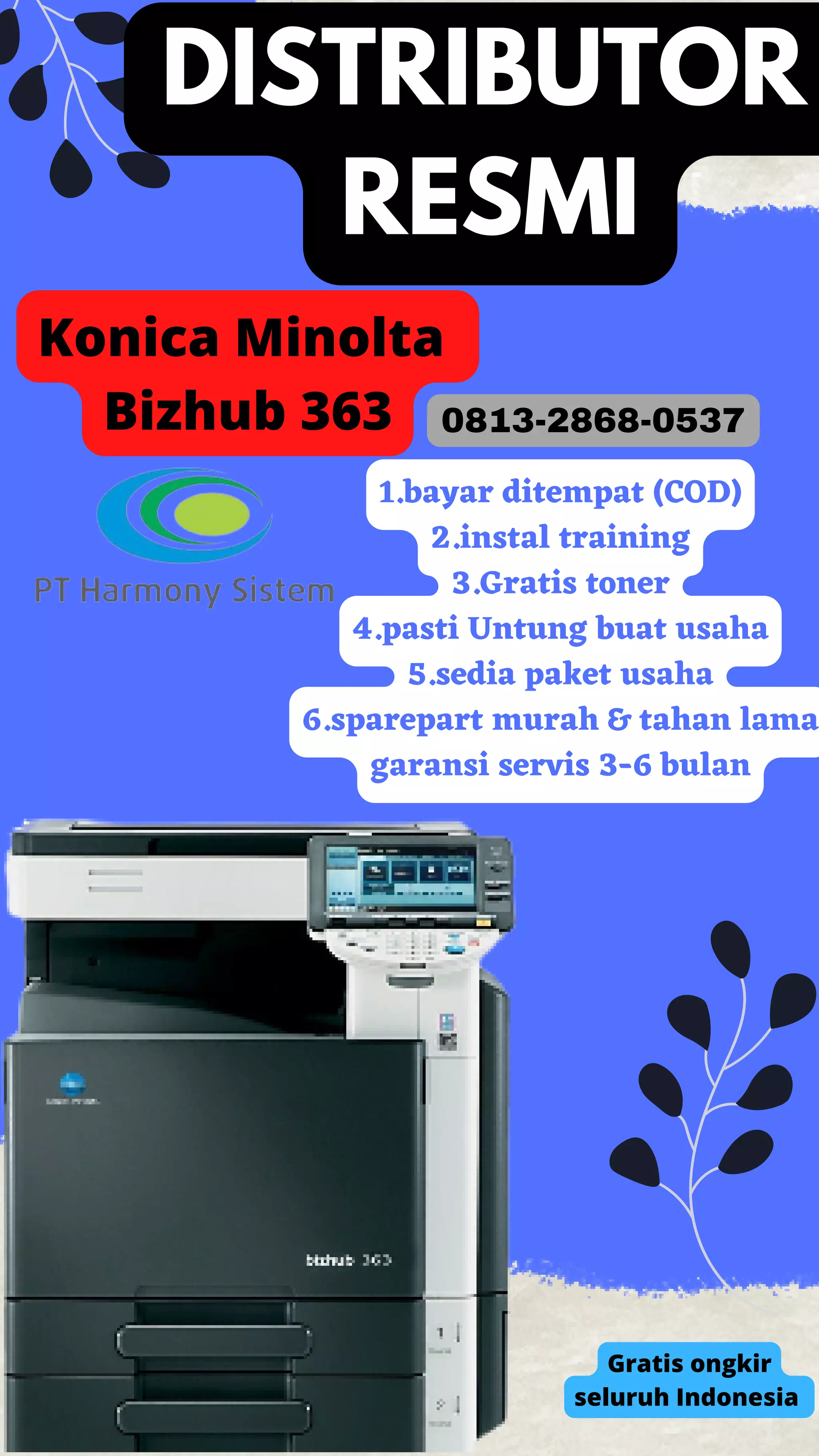 Distributor Resmi mesin fotocopy Konica Minolta 363 Ampenan penjeruk Mataram | PDF