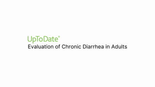 Approach to Diarrhea | PDF