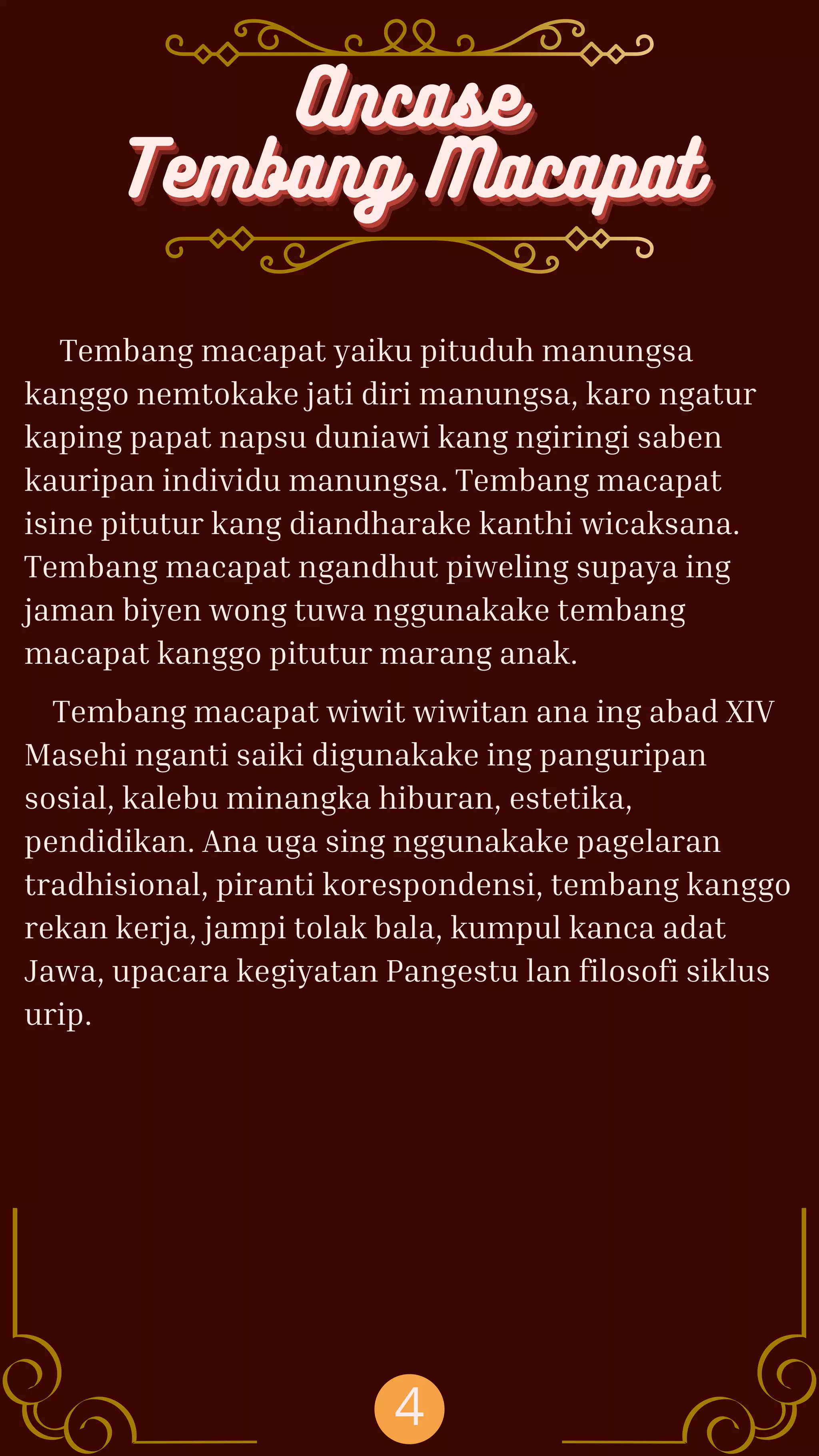 BUKU MACAPAT BAHASA JAWA | PDF
