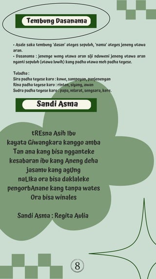 Tembang Macapat Materi kelas XI | PDF