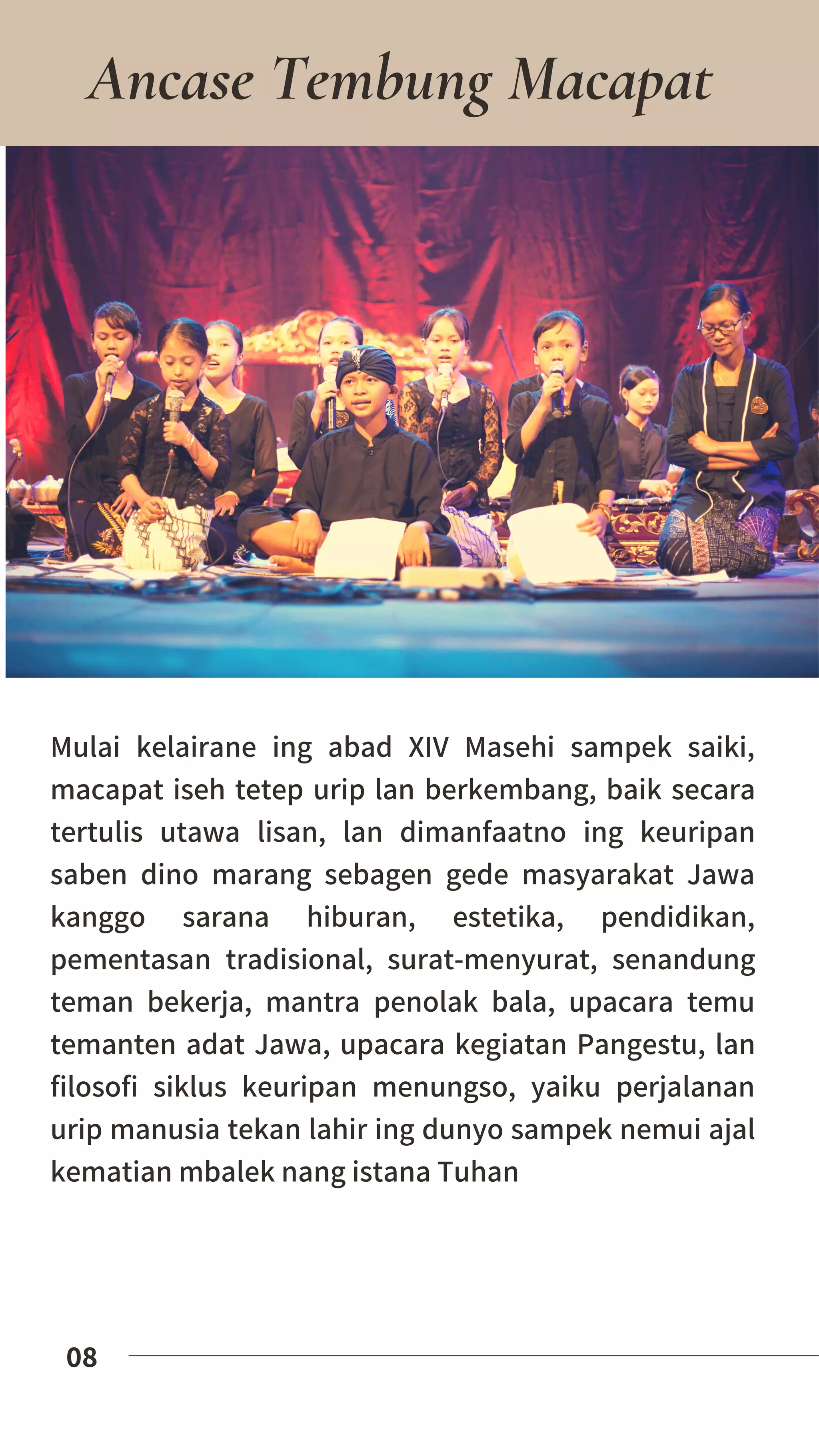 Materi Tembang Macapat | PDF