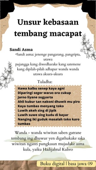 Buku digital Tembang Macapat | PDF