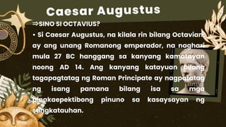 "Augustus: Unang Emperor Ng Rome" | PDF