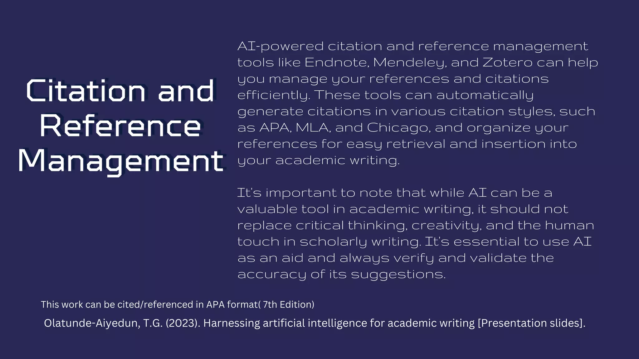 Harnessing Artificial Intelligence (AI) for Academic Writing | PDF