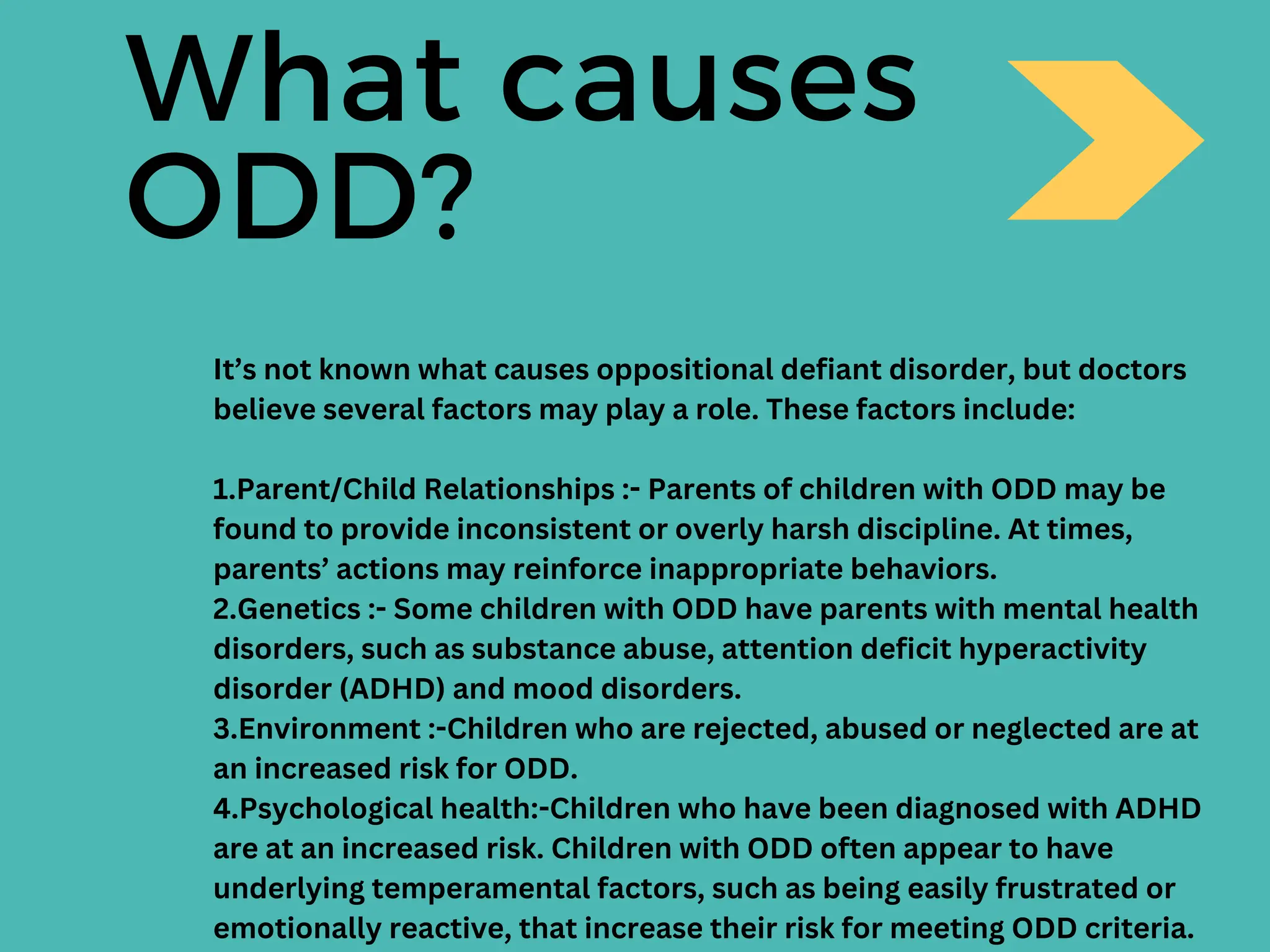 Behavioral Disorder : Oppositional Defiant Disorder | PDF