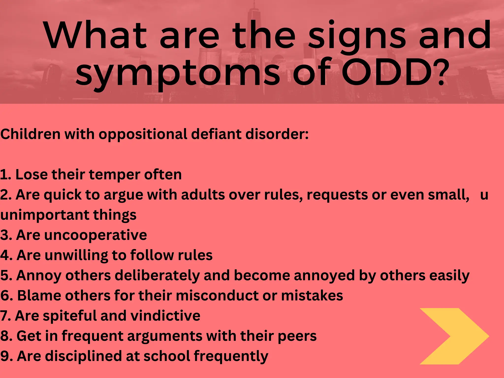 Behavioral Disorder : Oppositional Defiant Disorder | PDF