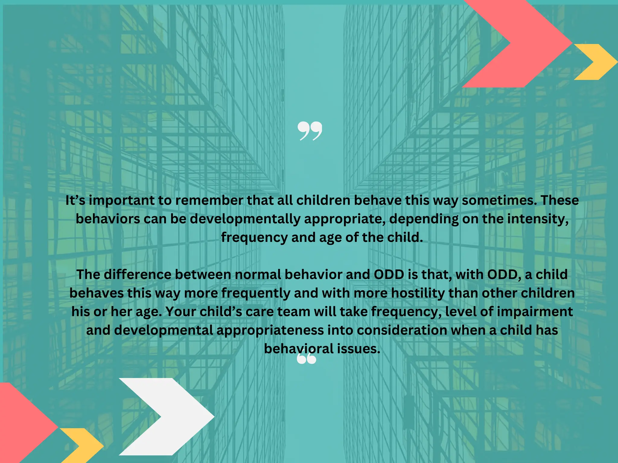 Behavioral Disorder : Oppositional Defiant Disorder | PDF