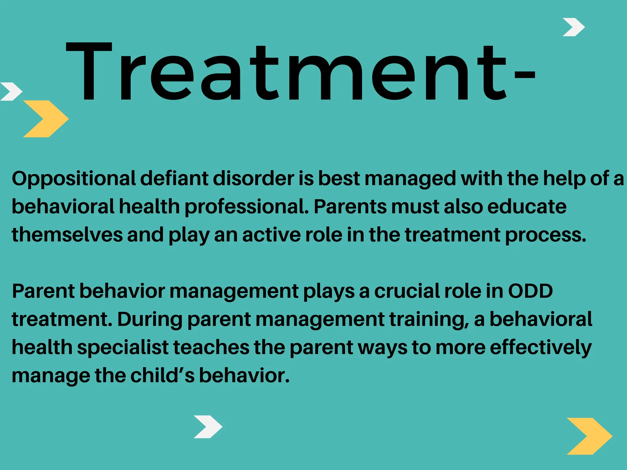 Behavioral Disorder : Oppositional Defiant Disorder | PDF