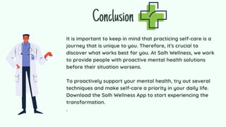 Self-Care as a Preventive Measure for Mental Health: Ideas and ...