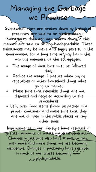 Our environment class 10 | PDF