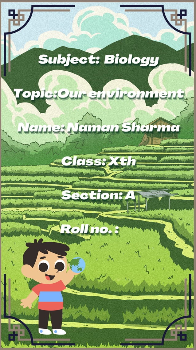 Our environment class 10 | PDF | Environmental Services Industry ...