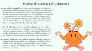 Guiding tips to avoid Self-comparison and enhance personal growth ...
