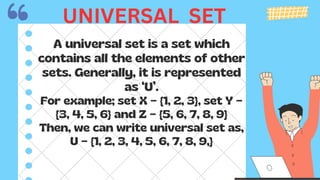 Sets and it's types | PDF