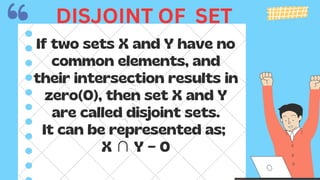 Sets and it's types | PDF