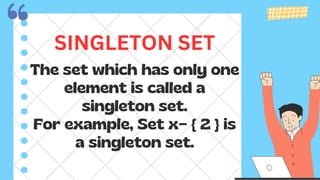 Sets and it's types | PDF