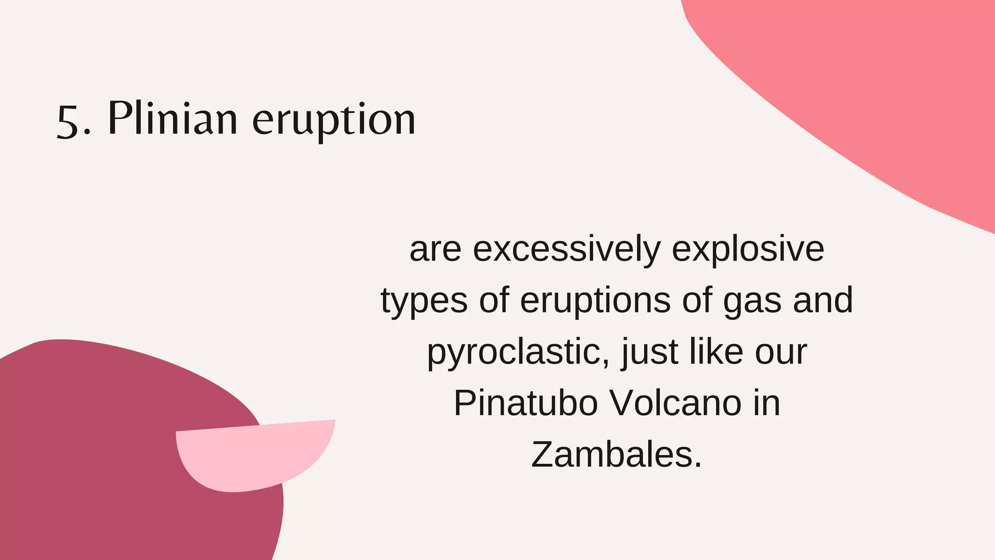Types of volcanic eruptions. | PDF