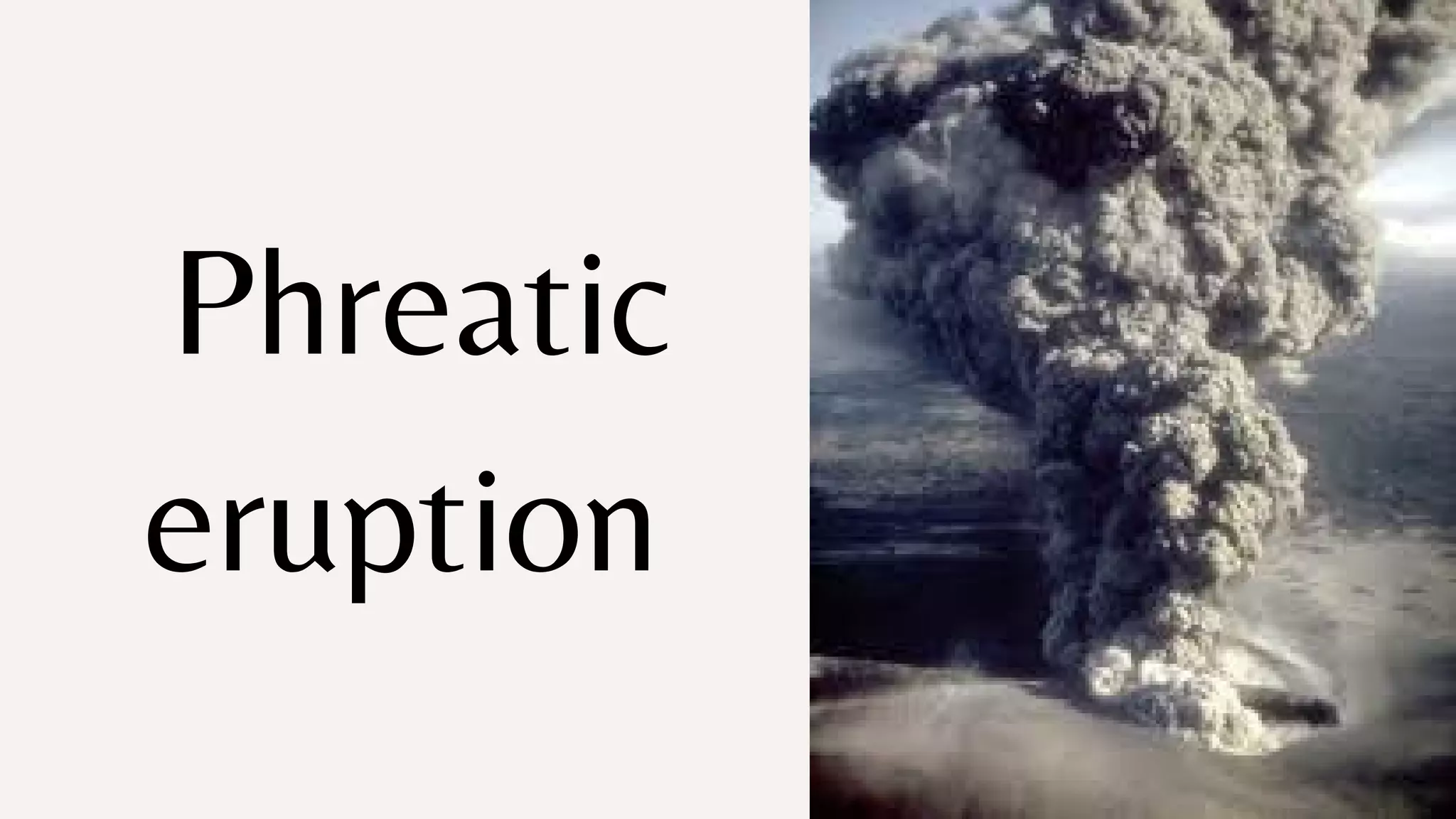 Types of volcanic eruptions. | PDF