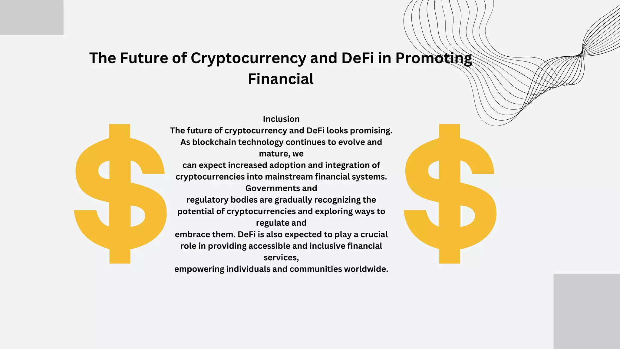 Cryptocurrency and Defi : Bridging the gap for financial inclusion. | PDF