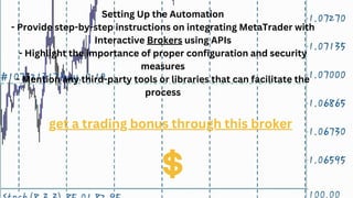 Automating Copy Orders from MetaTrader to Interactive Brokers. | PDF