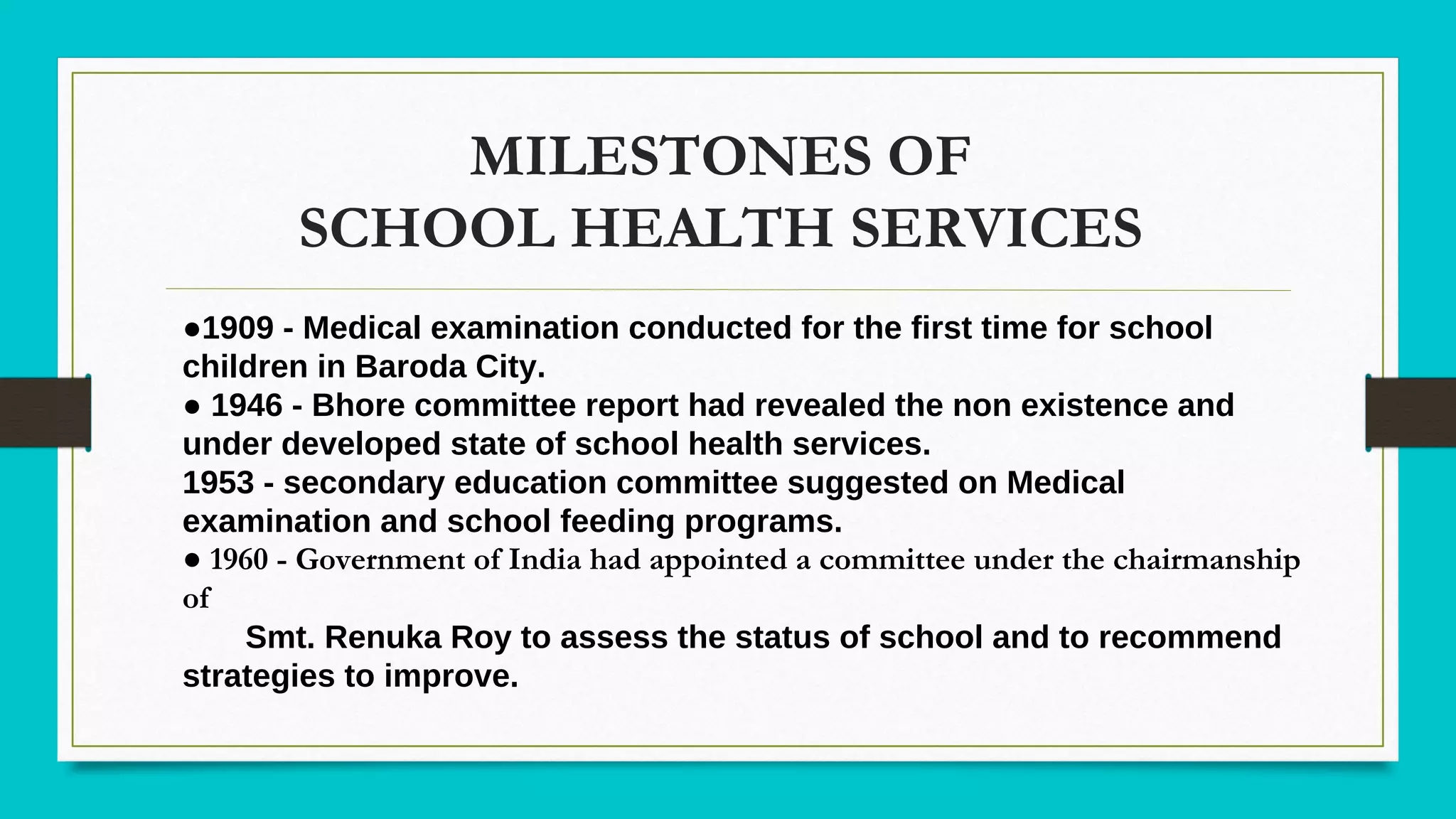 SCHOOL HEALTH SERVICES.. | PPT