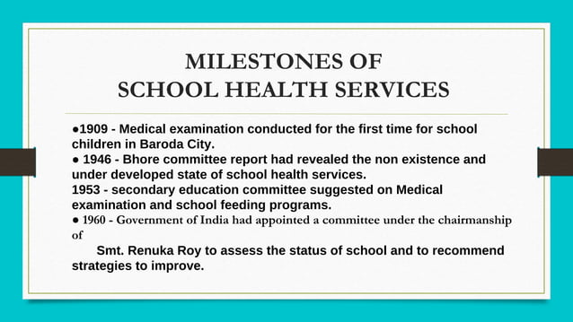 SCHOOL HEALTH SERVICES.. | PPT