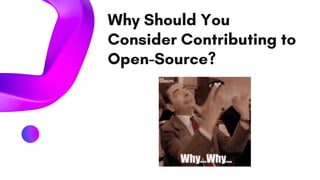 Kickstarting Your Open-Source Journey | PPT