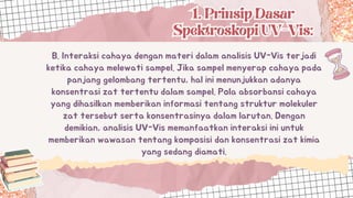 Spektrofotometri uv vis : konsep dasar spetroskopi uv vis | PDF