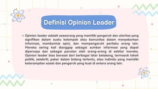 opinion leader komunikasi indonesia pptx | PDF