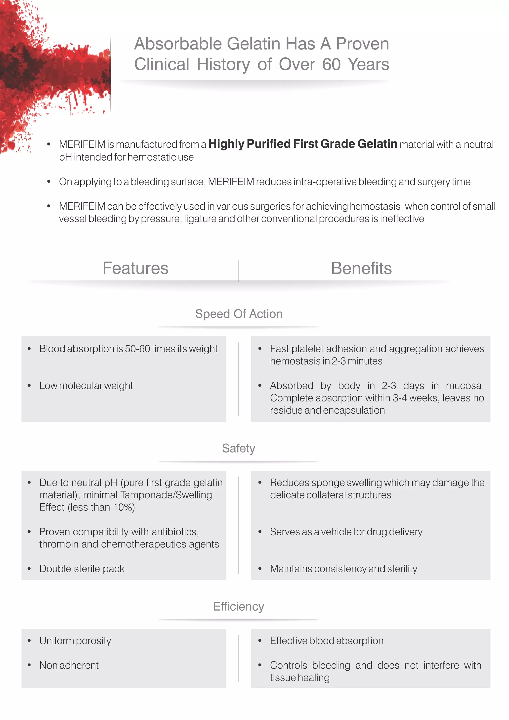 Merifeim: Gelatin Sponge Hemostat for Endo Surgery | PDF | Surgery ...