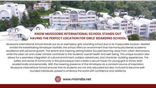 why massorie is ideal setting for girls boarding school | PDF