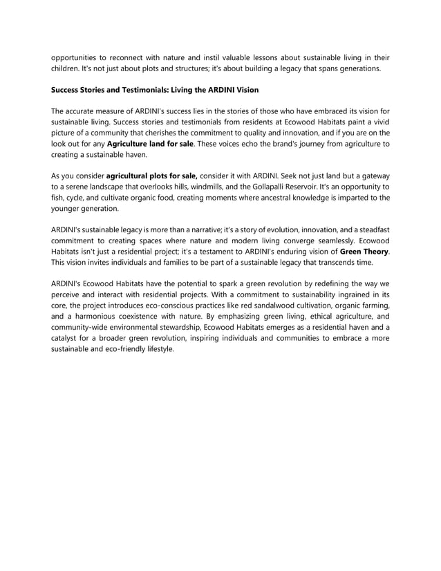 Explore Eco-Friendly Farm Plot & Managed Farmland | PDF