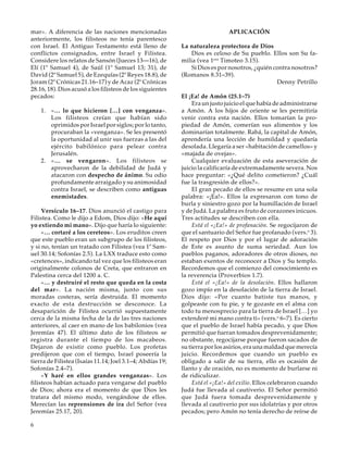 Las profecías contra Amón, Moab, Edom y Filistea | PDF
