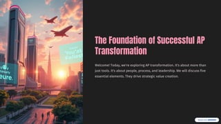 The Foundation of Successful AP Transformation | PDF