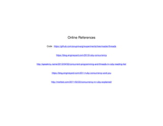 Ruby Concurrency & Threads | PPT
