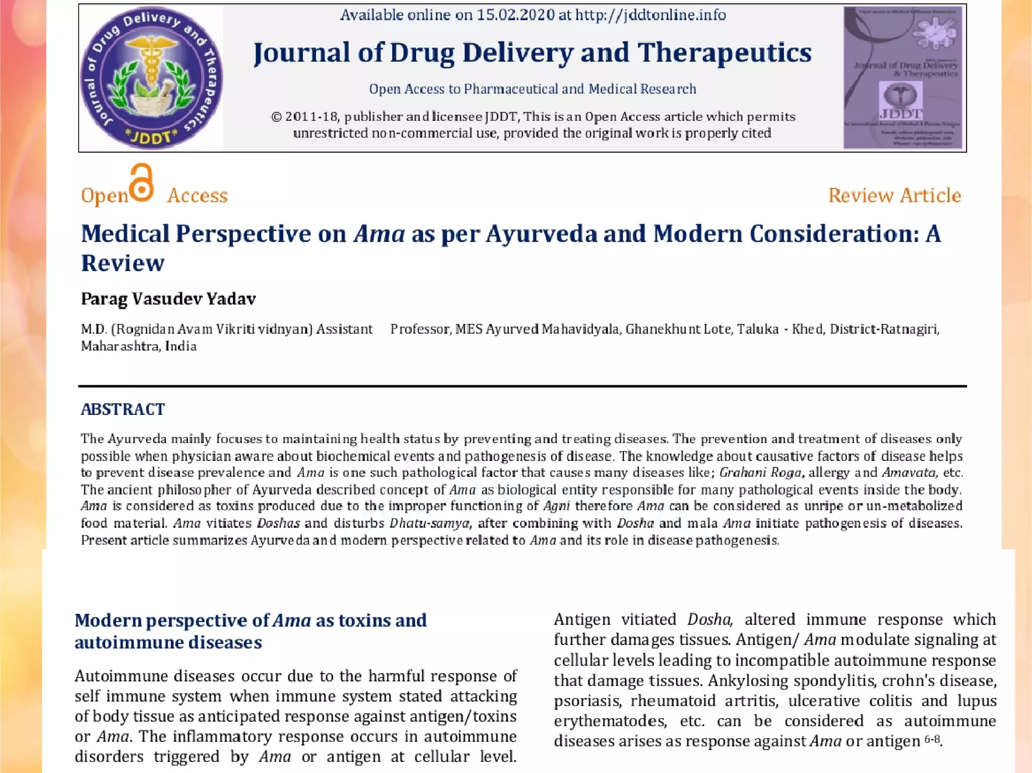 aam in ayrveda( आम) akshay chandol ppt.pdf