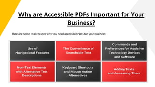 What Makes PDF Accessibility Services Fundamental For a Business? | PPT