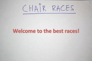 Chair races - CONNECT AND COMBINE | PDF