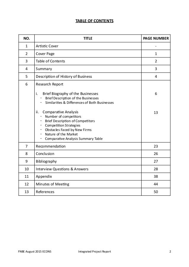 Economics Research Report