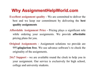 Assignment Help World | PPT